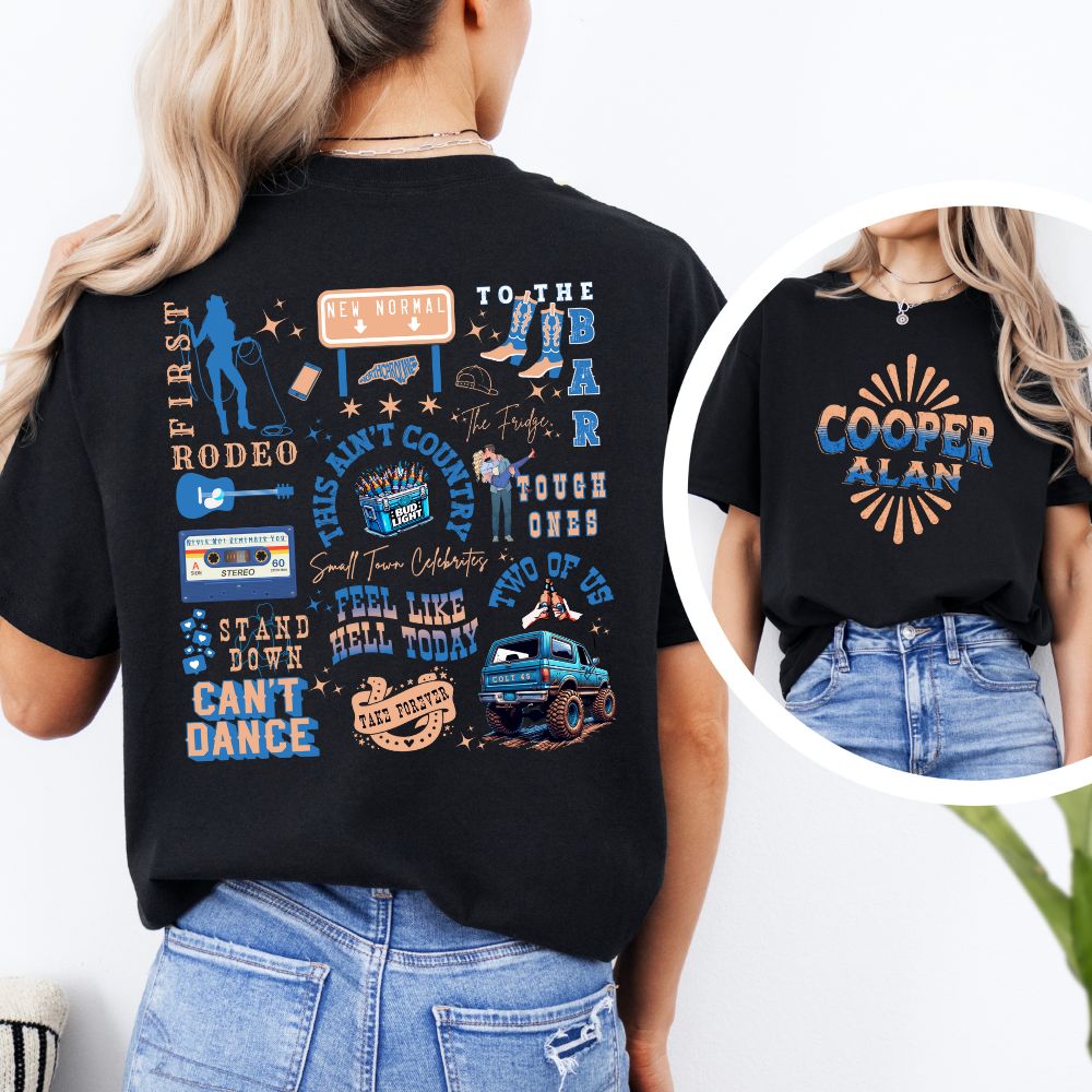 Cooper Alan Set List Tee – Lone Star