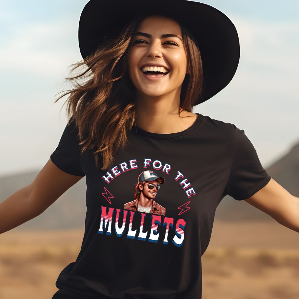 Here For The Mullets Tee – Lone Star